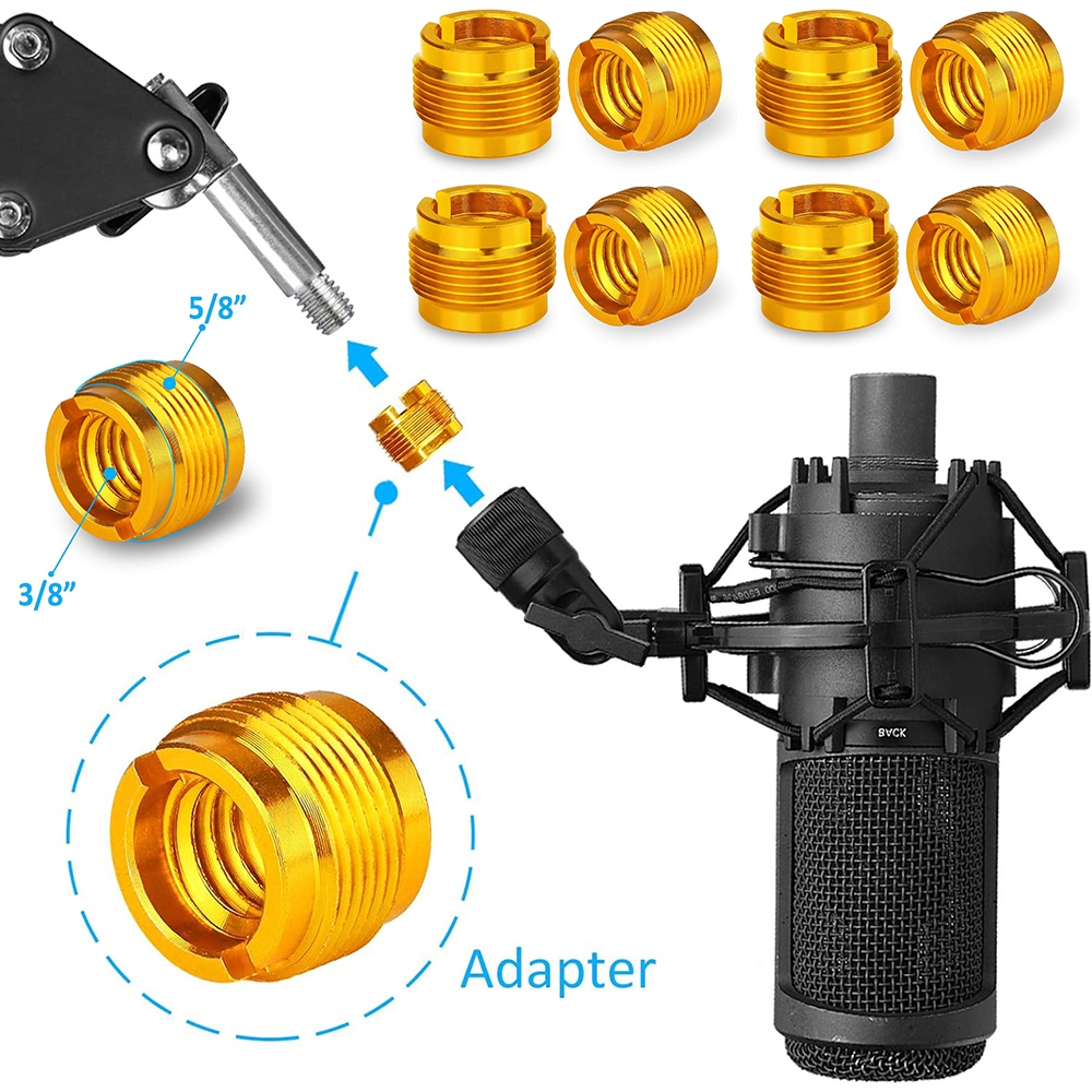 Gold Colour Adapter for HyperX QuadCast Mic, Blue Yeti, Rode, Razer ...