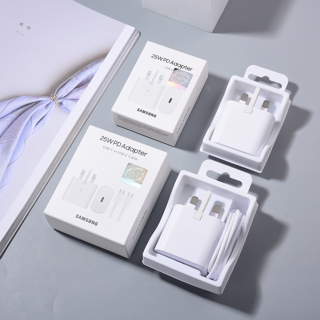 EP-TA800 UK Plug Samsung 25W Super Fast Charger Adapter USB Type C PD ...