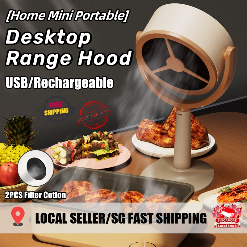 SG STOCK Desktop Range Hood Home Mini Range Hood Portable Range Hood ...