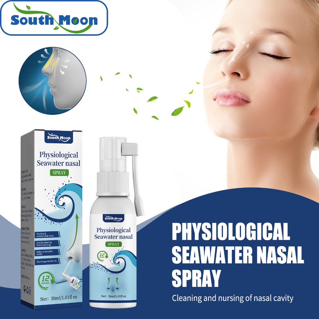 South Moon Physiological Seawater Nasal Spray 30ml Saline Nasal ...