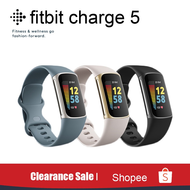 Fitbit Charge 5 Smartwatch Fitness Sport Tracker Health Heart Rate ...