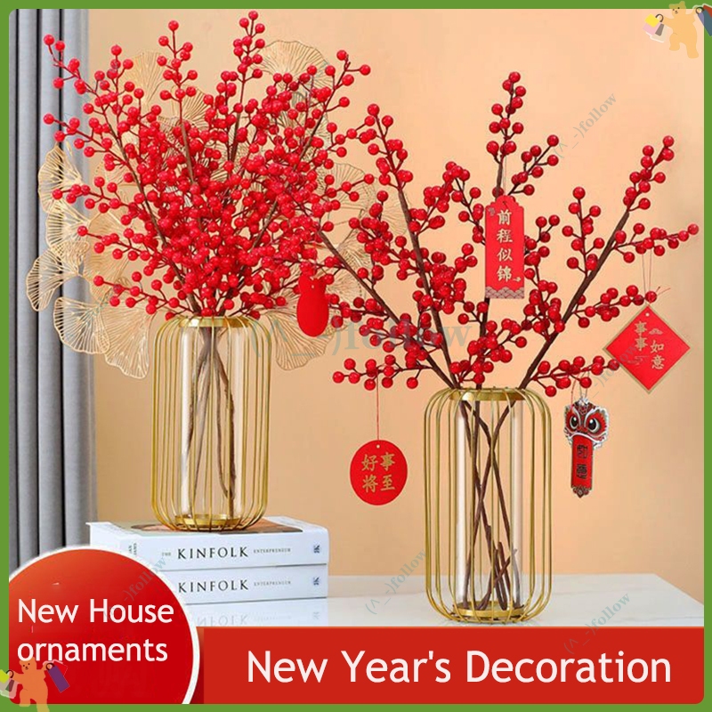 Cny Decoration 2024 Chinese New Year Decoration Dried Flower Decoration