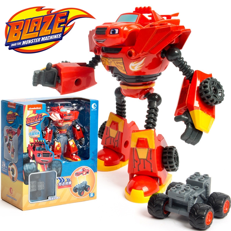 Blaze and The Monster Machines Alloy Robot Car Blaze Car-transforming ...