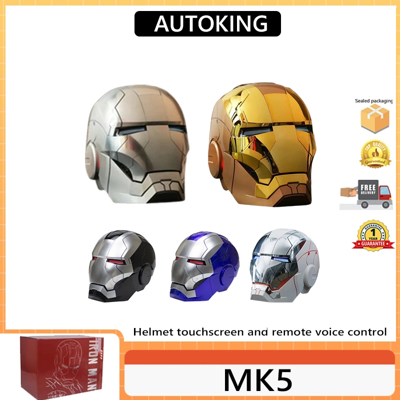 AUTOking MK5 1:1 The all-new Mk5 Iron Man helmet has a touchscreen ...
