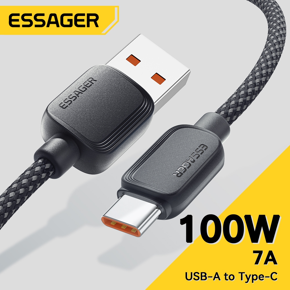 Essager W 100W 7A USB To Type C Fast Charging Cable 4 Colors | Shopee ...