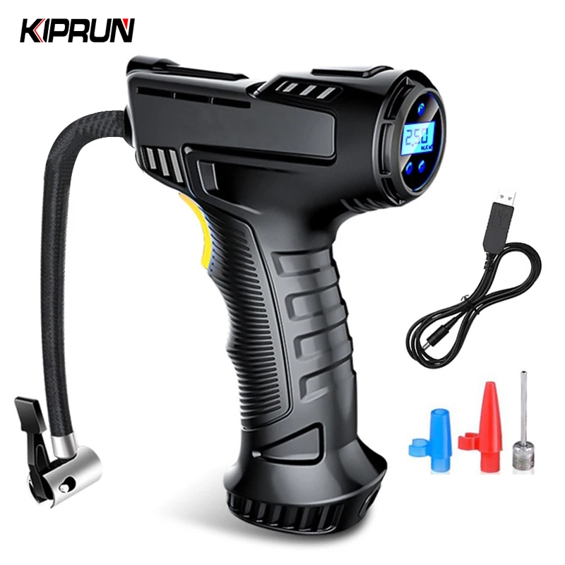KIPRUN Tire Inflator, 120W Wireless Inflatable Pump, Portable Air ...