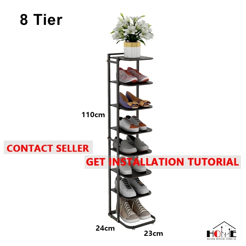 [SG Spot]Modern Minimalist Shoe Rack Multi Tier Shoe Organiser Iron BTO ...