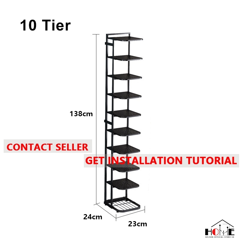[SG Spot]Modern Minimalist Shoe Rack Multi Tier Shoe Organiser Iron BTO ...
