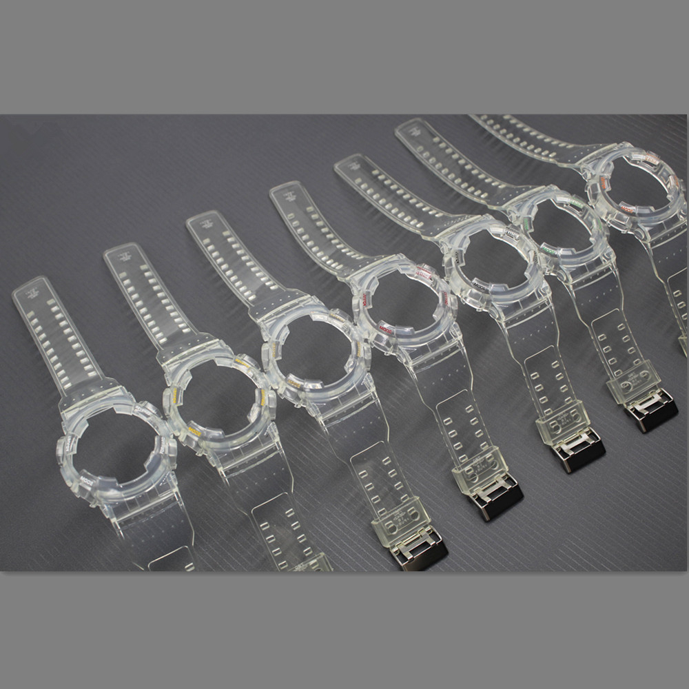 Transparent Color Integrated set Watchband for Casio G-SHOCK GA100 ...