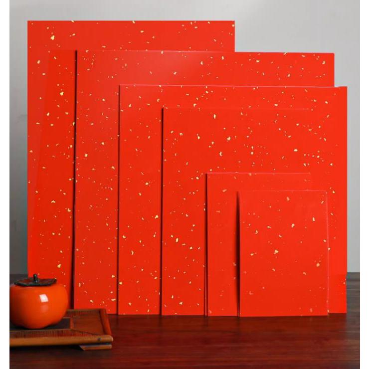 Red Sprinkled Gold Rice Paper Cardboard Special Work Paper for ...