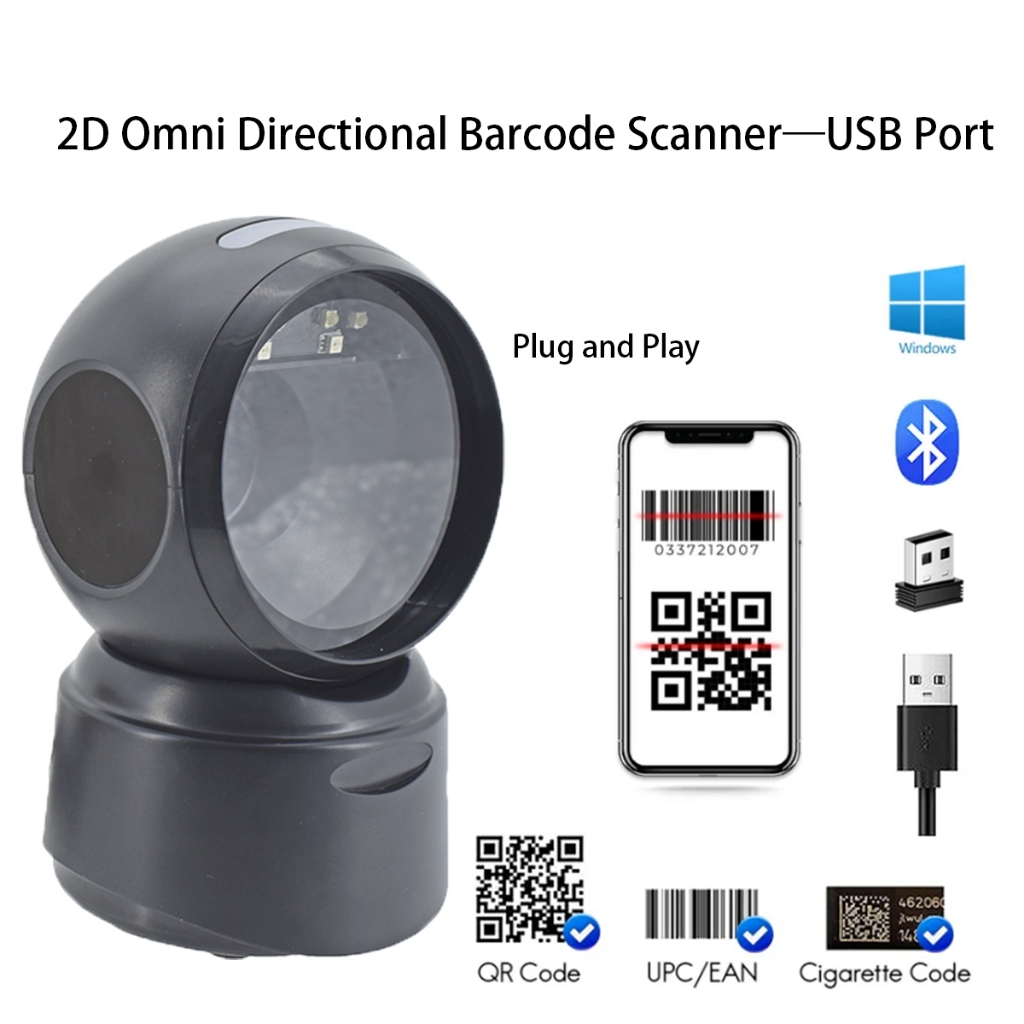Plug and Use High Speed Platform Barcode Scanner 1d 2d Omni direction ...