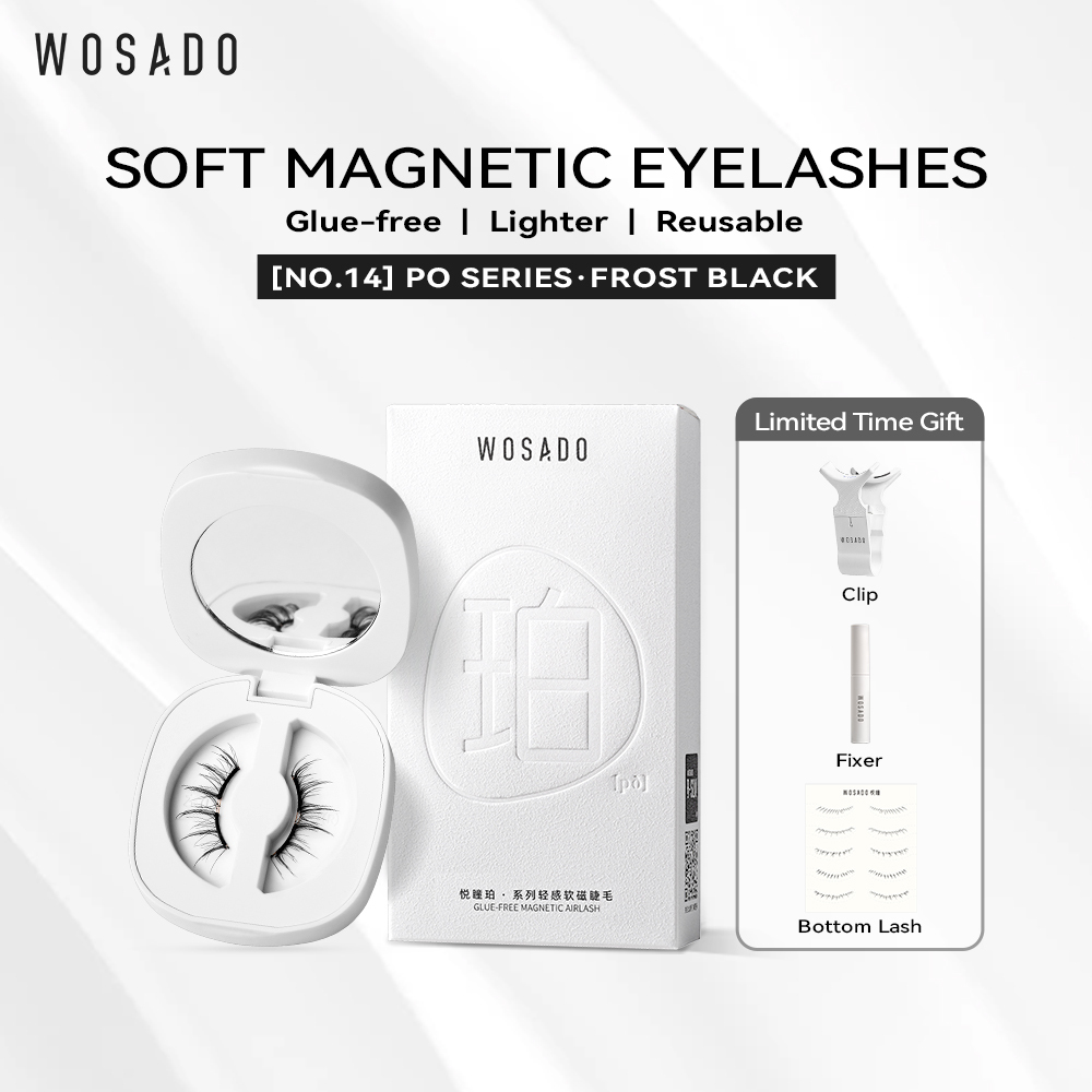 WOSADO Magnetic Lashes No.14 FROST BLACK Professional Premium Reusable ...