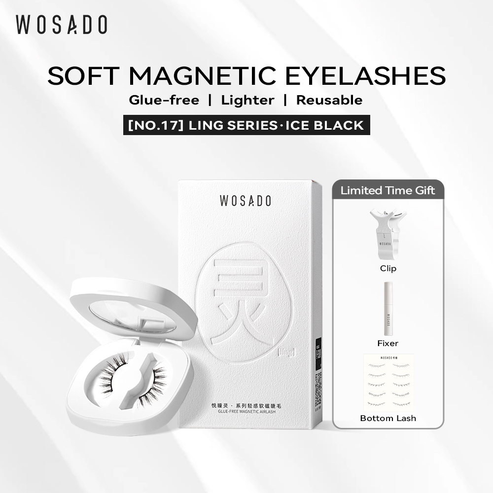 WOSADO Magnetic Lashes No.17 ICE BLACK Professional Premium Reusable ...