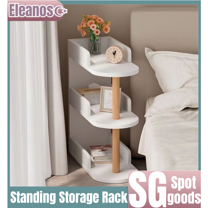 [Eleanos☪] Living Room Shelf Bedroom Floor Standing Storage Rack 3 ...