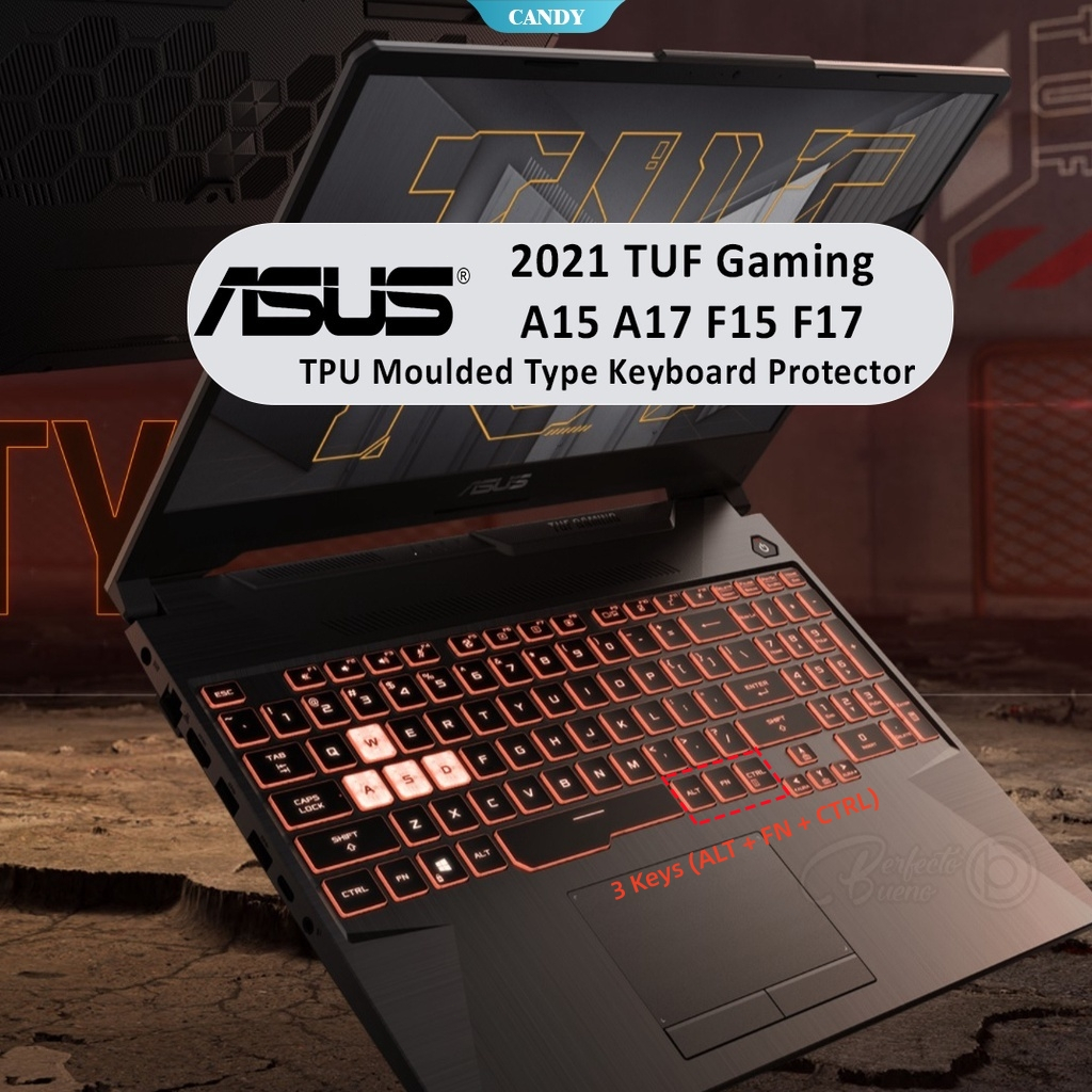 For Asus TUF Gaming A15 A17 F15 F17 FX506 FA506 FX507 FA507 15.6 Inch Full Range Laptop Silicone ...