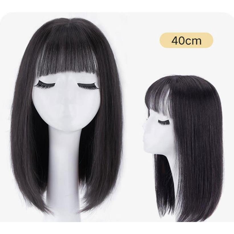 Real hair wig 6224 female long hair wig full head set real hair wire ...