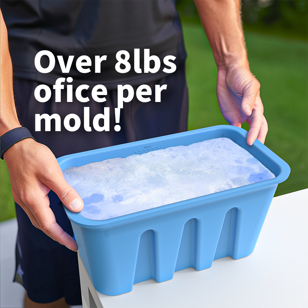 Ice Block Mold Extra Large Ice Box Large Silicone Box with Lid Super ...