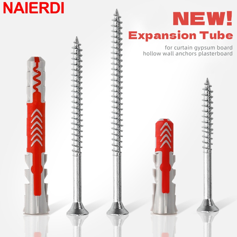 NAIERDI 20 Set Expansion Tube M8 Safety Anchor Bolt Expansion Pipe ...