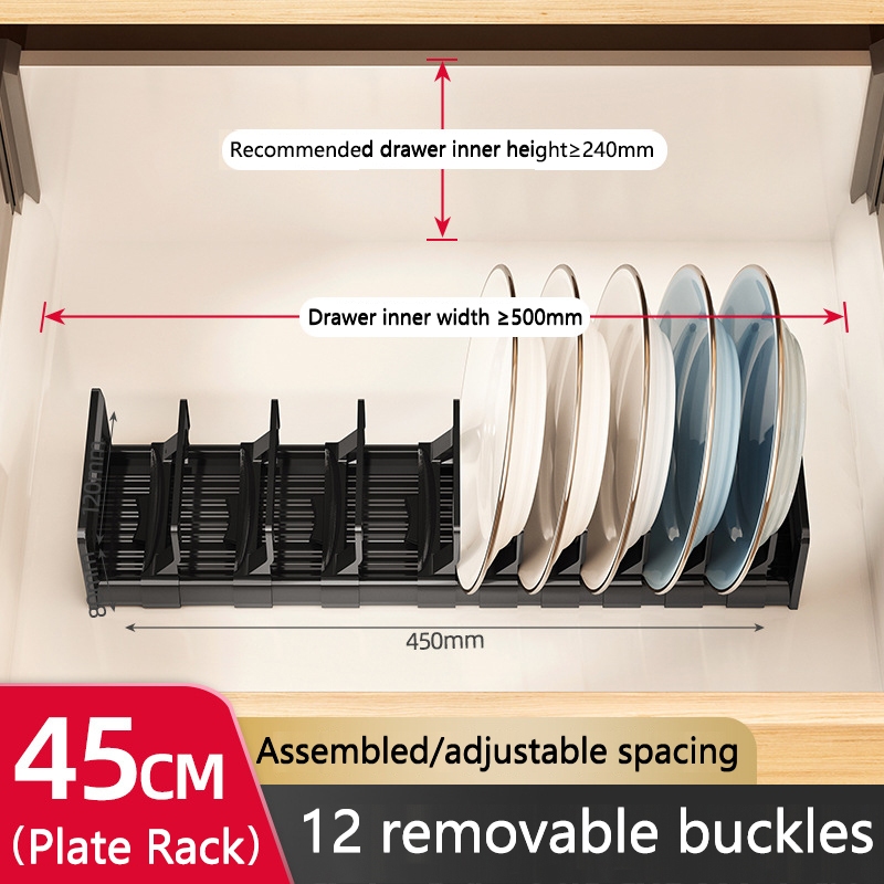 Kitchen Microwave Rack Adjustable Length and Height Oven Rack Bowl ...