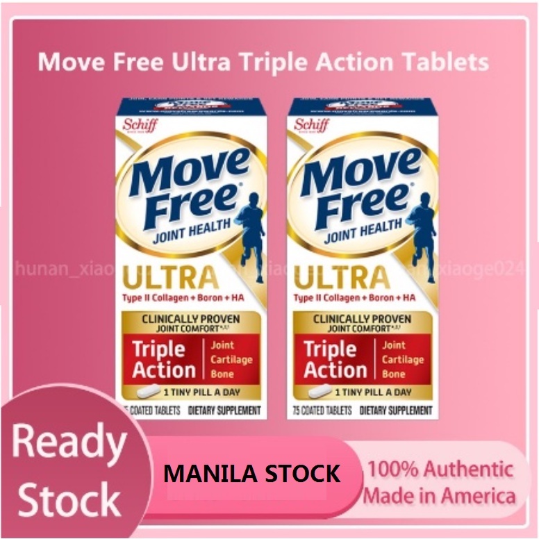 【Buy 2 get 1 fre】Move Free Ultra Triple Action Joint Health White ...