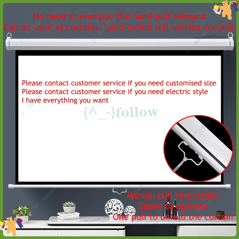 Custom curtains hand-pulled/motorised viewing film curtains projection ...