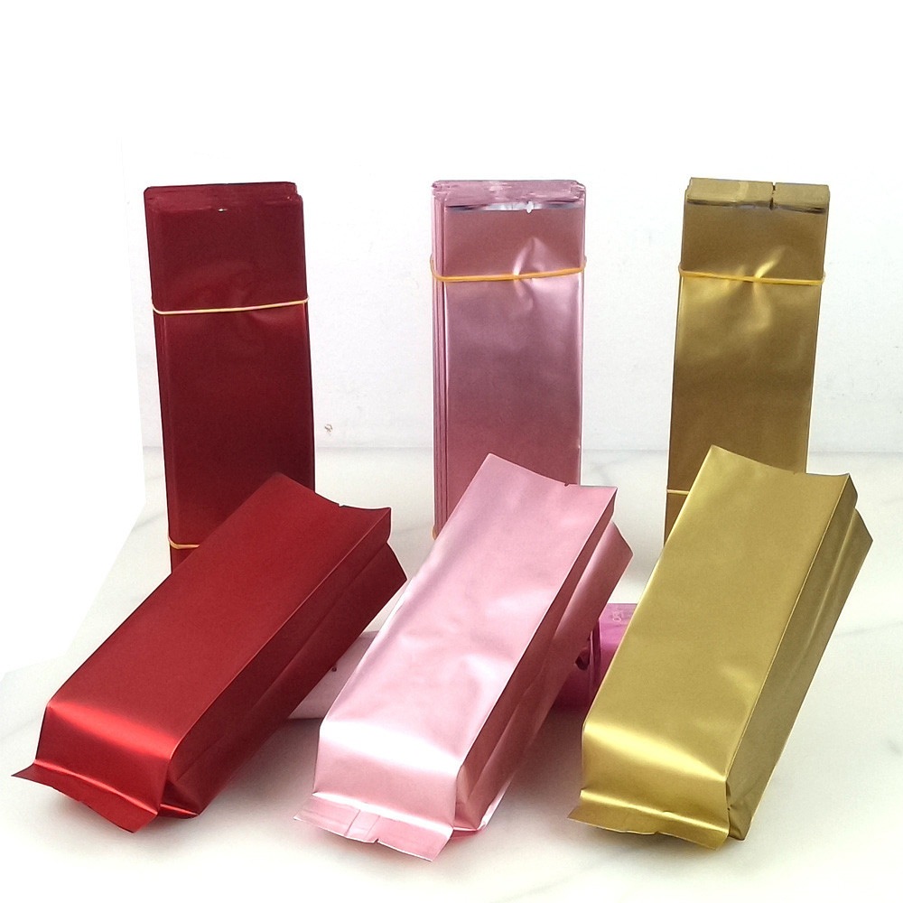 50pcs 100 gram matte 3D organ pure aluminium foil bag tea bag Heat Seal ...