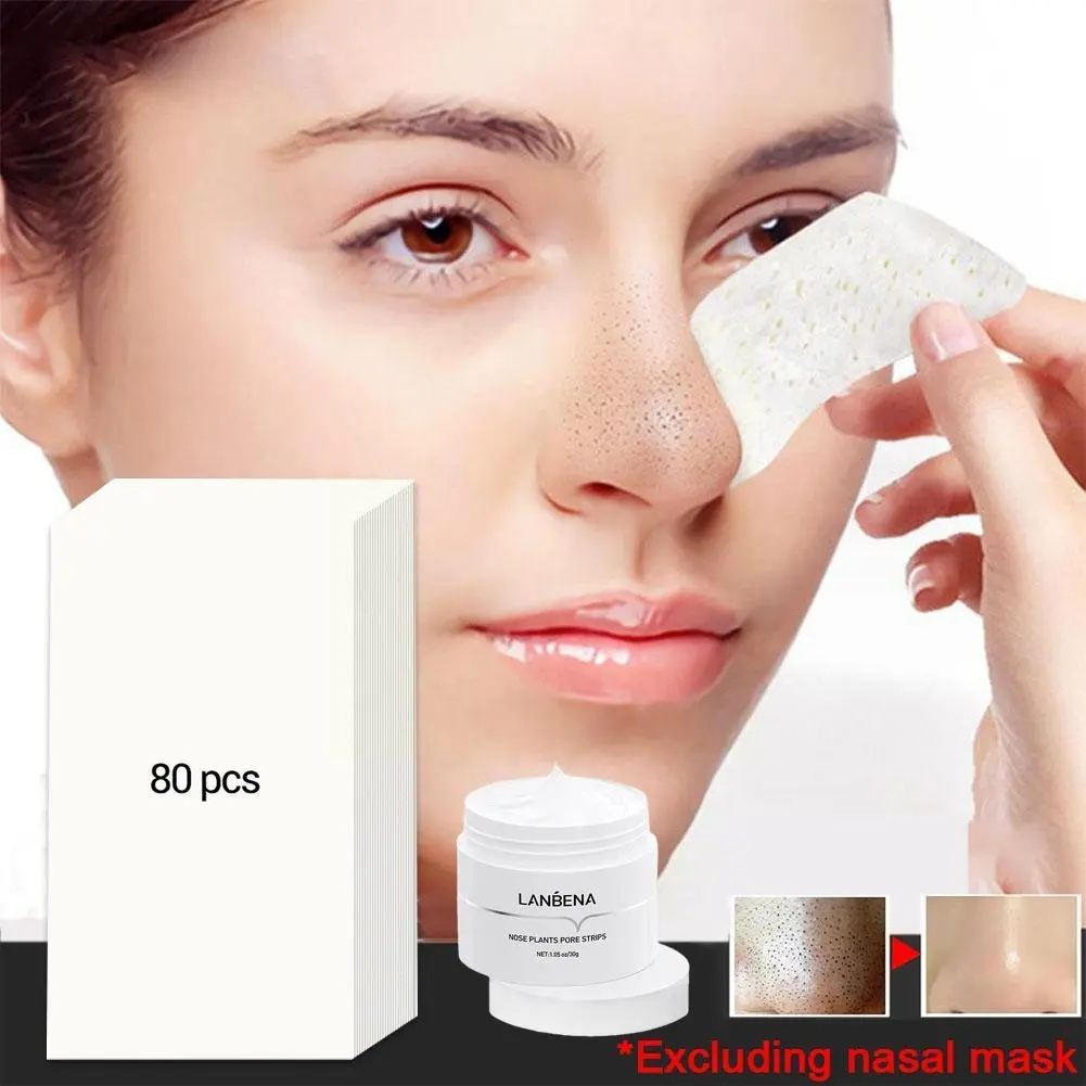 Lanbena Only 80pcs Paper Blackhead Remover Paper Shopee Singapore