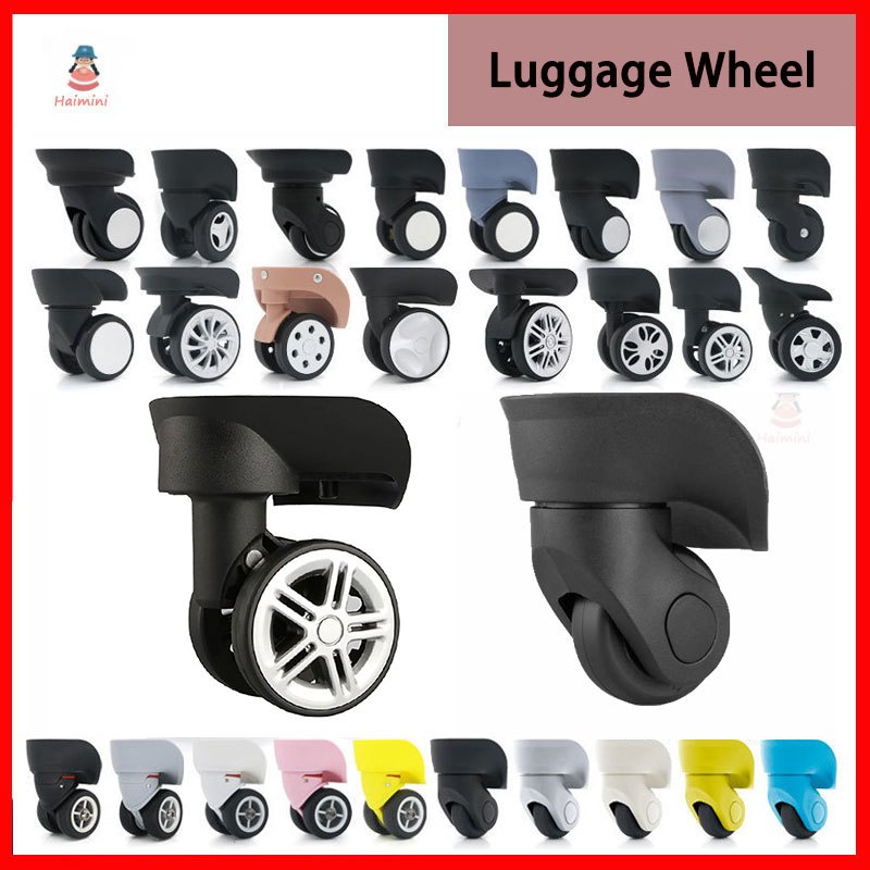2PCS Luggage Trolley Box Wheel Accessories Universal Wheels Leather Box ...