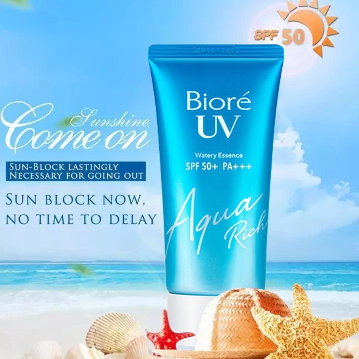 Biore UV Sunscreen 50ml Rich Watery Essence SPF 50+ PA+++ sun ...