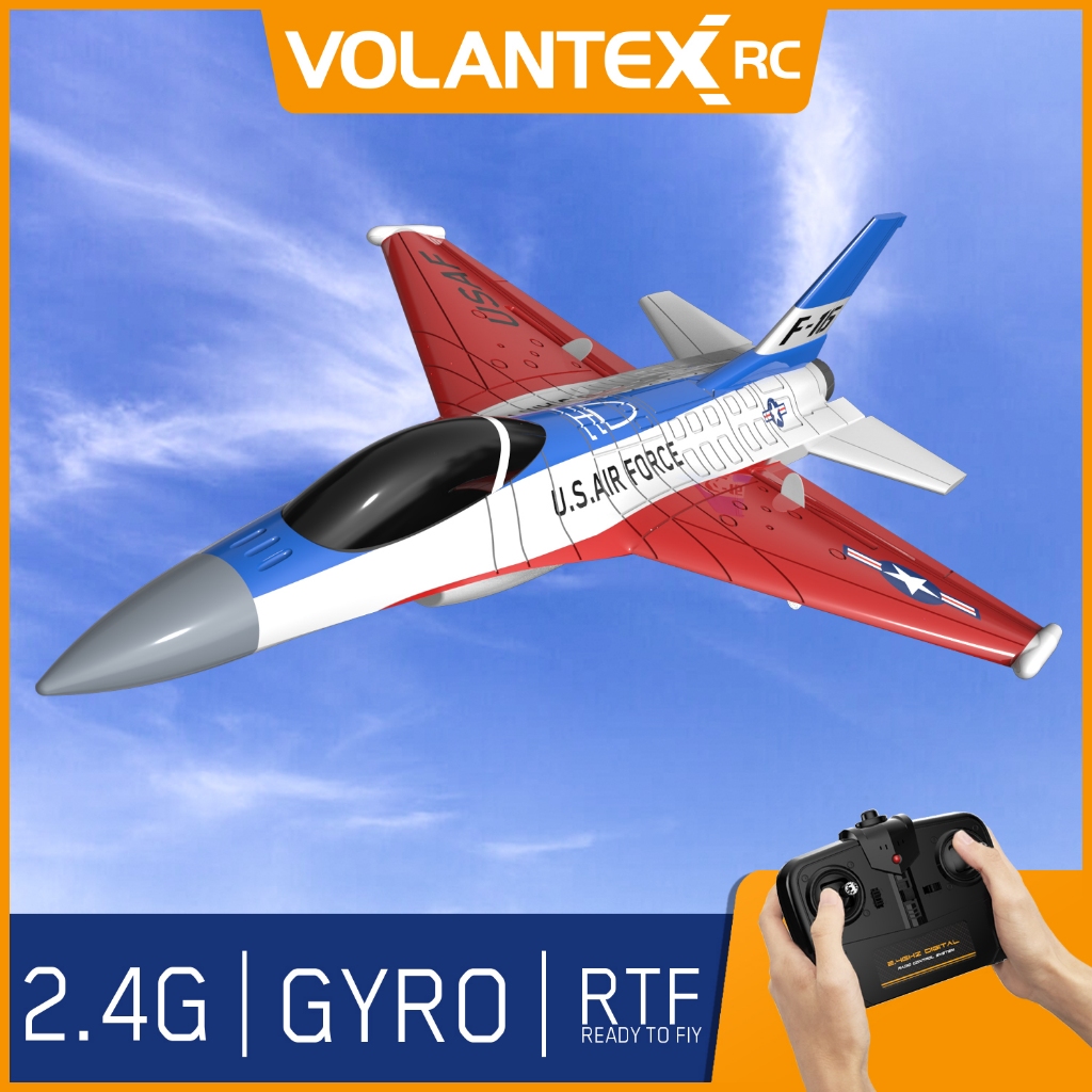 Volantex RC Airplane 2.4Ghz 2CH F16 Falcon With Cool Lights EPP Foam ...