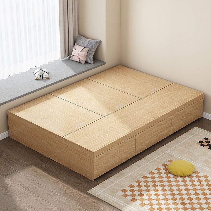 HDB Storage Bed Solid Wooden Drawers Bed Frame Tatami Storage Bed ...