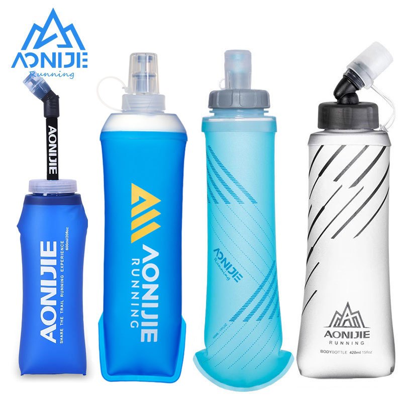 AONIJIE Soft Flask 250ml 500ml 350ml 600ml Folding Water Bottle TPU BPA ...