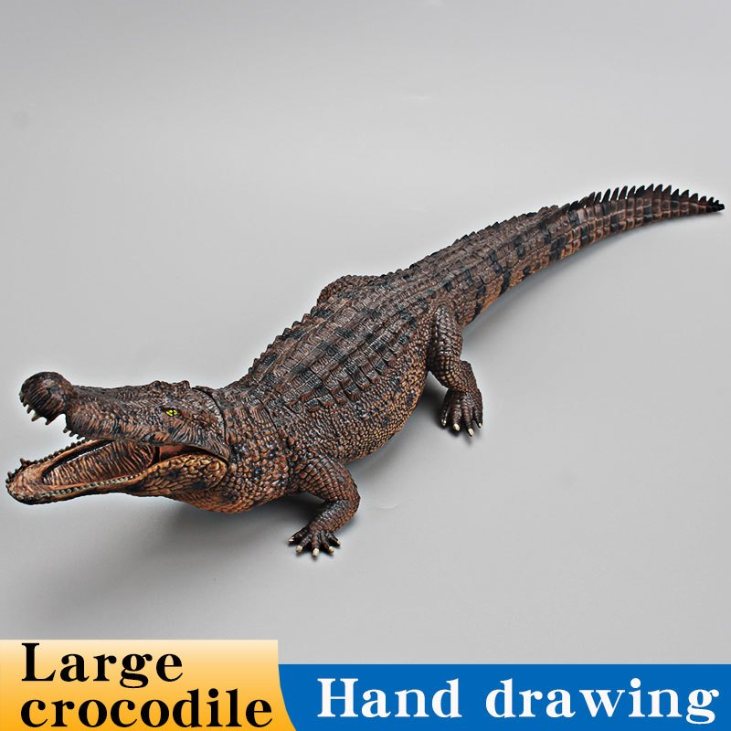 New Wild Animals Action Figures Large Solid Simulation Large Crocodiles ...