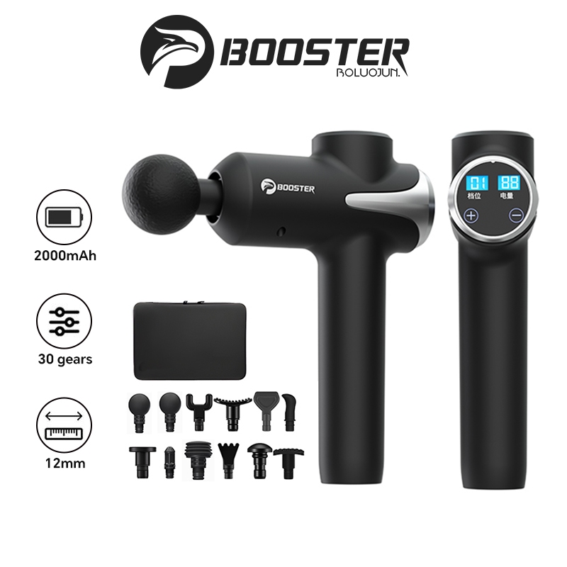Booster M2-E Massage Gun Deep Tissue Virbration Fasica Gun LCD Display ...