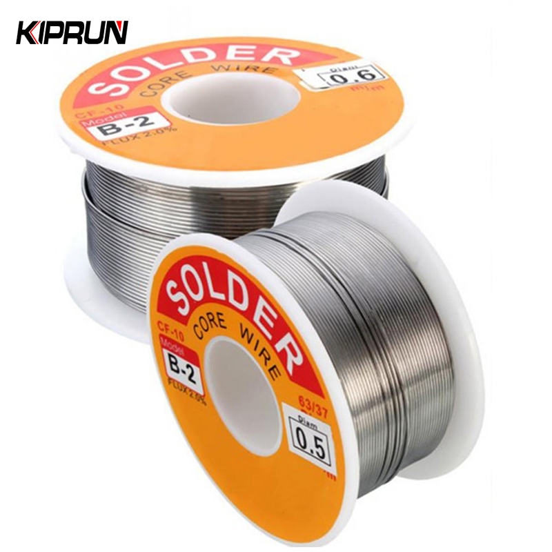 KIPRUN Tin Lead Rosin Core Soldering Solder Iron Wire Flux Reel 0.6/0.8/1MM 2.0% Soldering ...