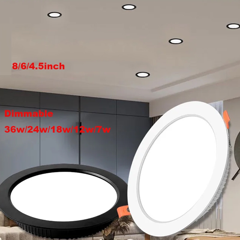 Dimmable 8/6/4.5/3.5/2.5 Inch LED Ceiling Lamp Recessed SMD Downlight ...