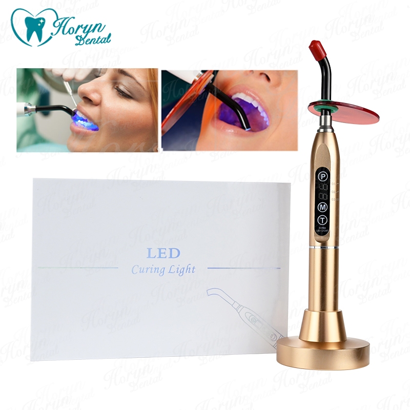 Dental LED Curing Light Wireless Blue Ray Curing Lamp Adjustable ...