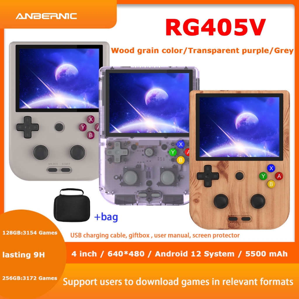 ANBERNIC RG405V Game console 4 inches, 640*480, Android 12 system, Hall ...