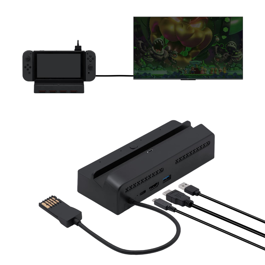 4 Game Cards Switcher HDMI Docking Station for Nintendo Switch ...