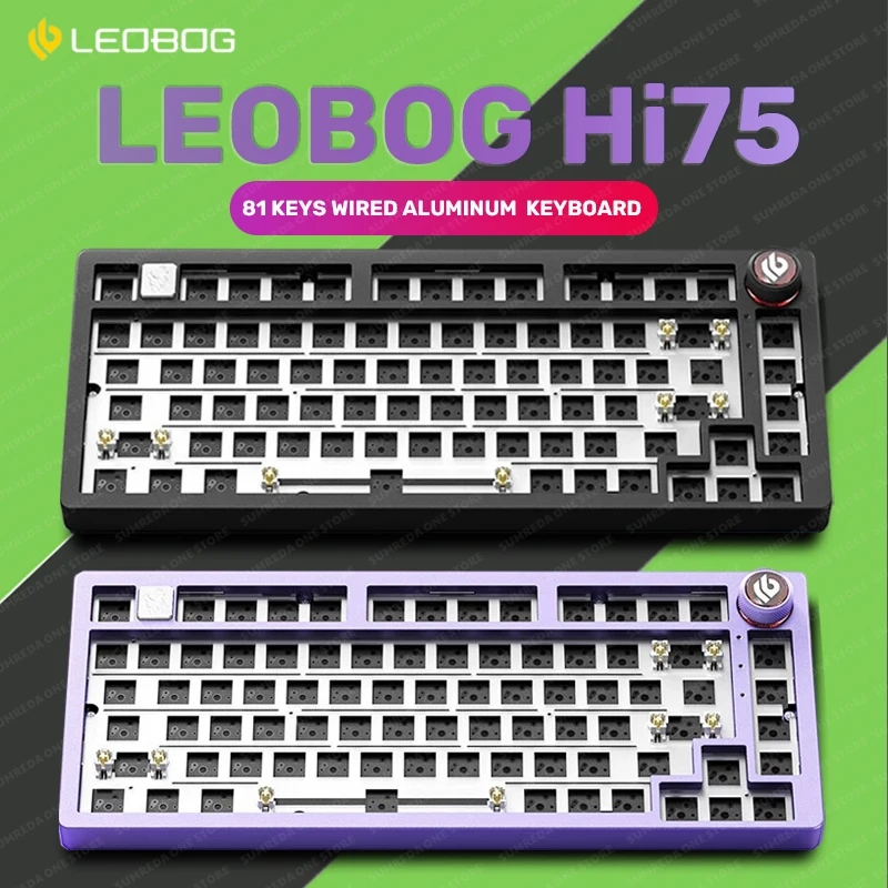 LEOBOG Hi75 Aluminum Tuotuo Mechanical Keyboard Kit Full Key Impulse ...