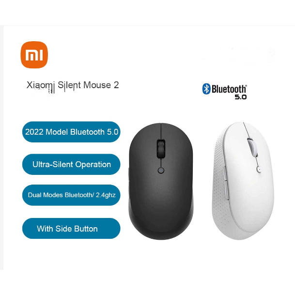 Xiaomi Wireless Mouse 2/Dual-Mode Mi Silent Mouse Bluetooth USB Connect ...