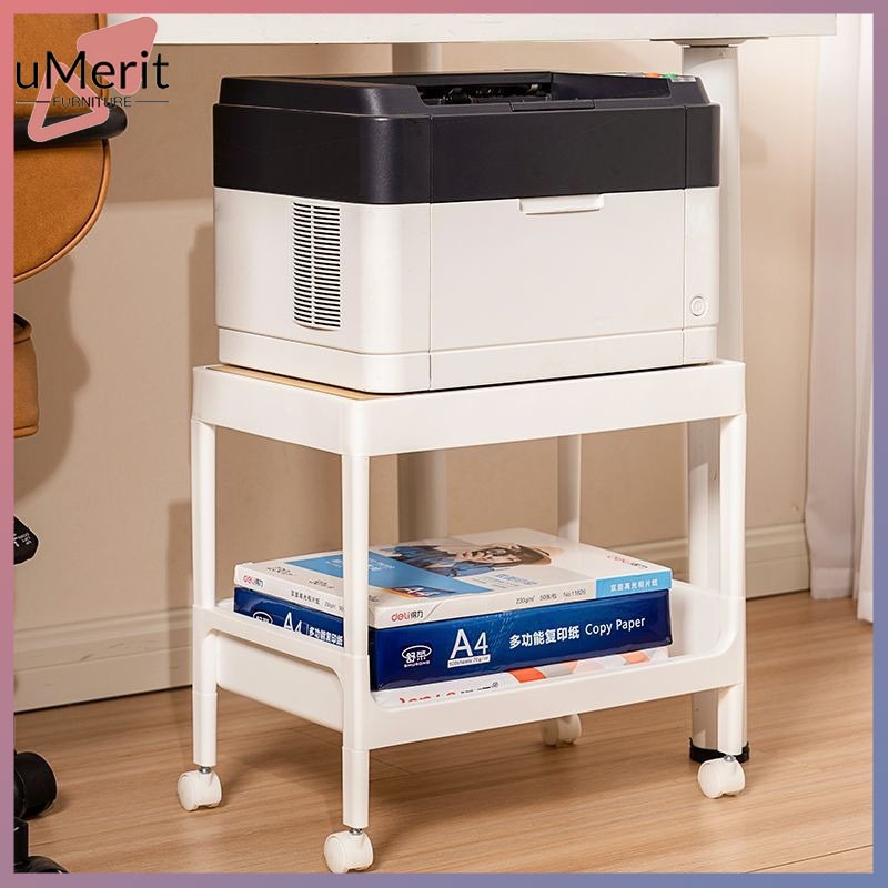 Printer Storage Rack Movable Multi-Layer Storage Rack Office Desk ...