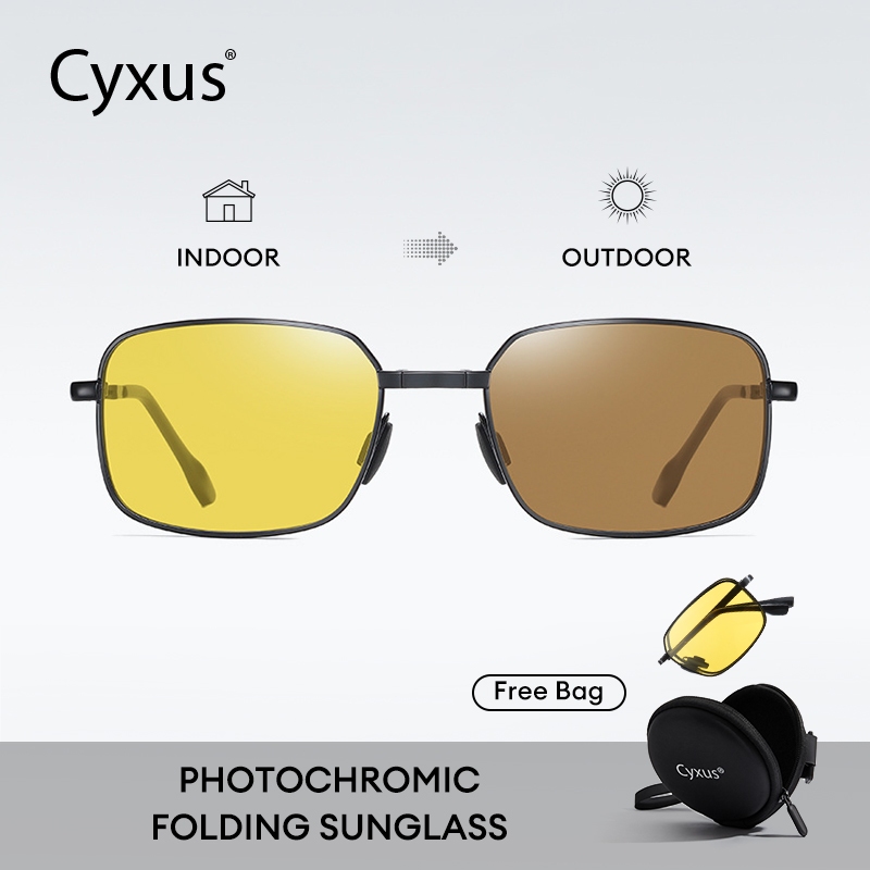 Cyxus Sunnies Anti Radiation Photochromic Eye Glass Specs (Grey)1016 ...