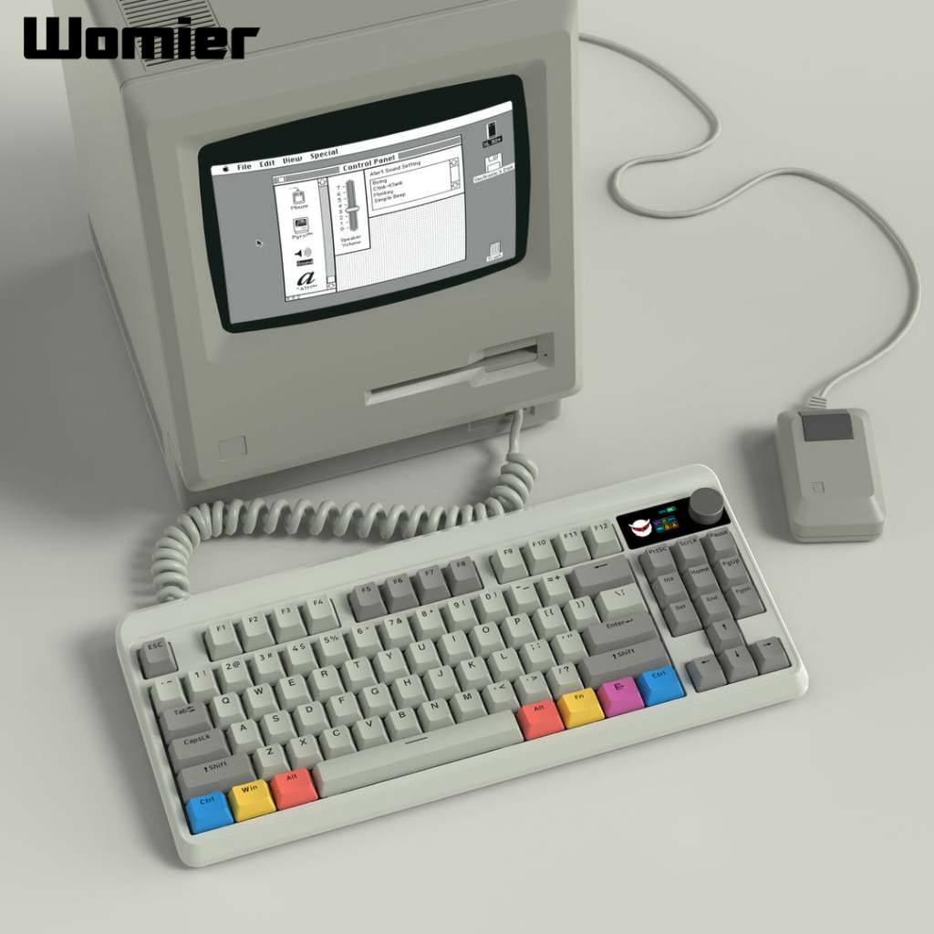 WOMIER M87 Pro Tri-Mode Mechanical Gaming Keyboard OLED Display ...