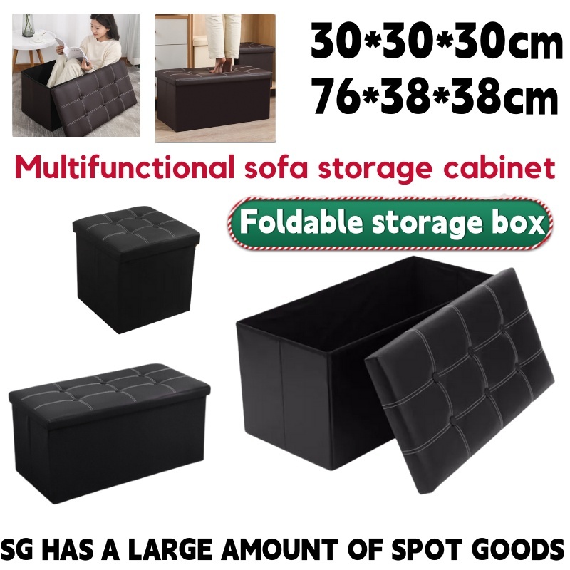 [READY STORK]Sofa stool toy storage box, multifunctional and large ...