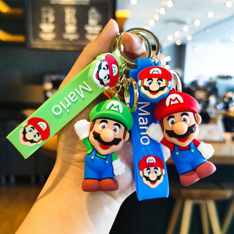 34 Style Nintendo Super Mario Bros. Key Chain Luigi Bowser Koopa Mario ...