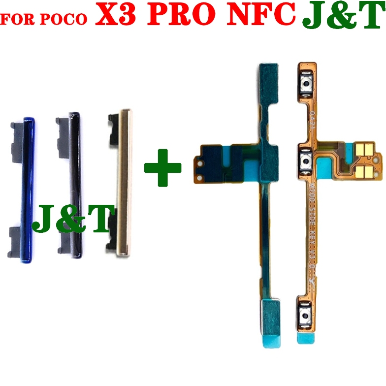 Poco X3 NFC Power on off Switch button flex For POCO X3 Pro Up Down ...