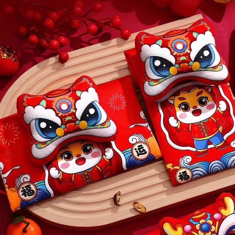 2024 Chinese Cloth Red Envelope Special Cartoon Dragon Year Backpack ...