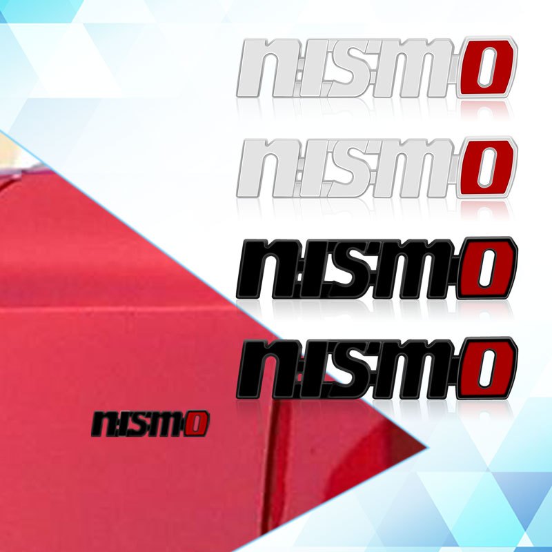 2PCS/set 3D Metal Nismo Logo Car Stickers Rear Trunk Mudguard Badge ...
