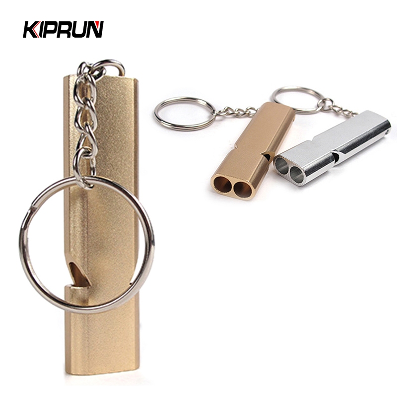 KIPRUN Dual-tube Survival Whistle Portable Keychains Waterproof ...